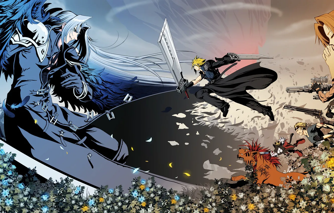 Wallpaper the game, anime, characters, Final Fantasy VII for mobile and ...