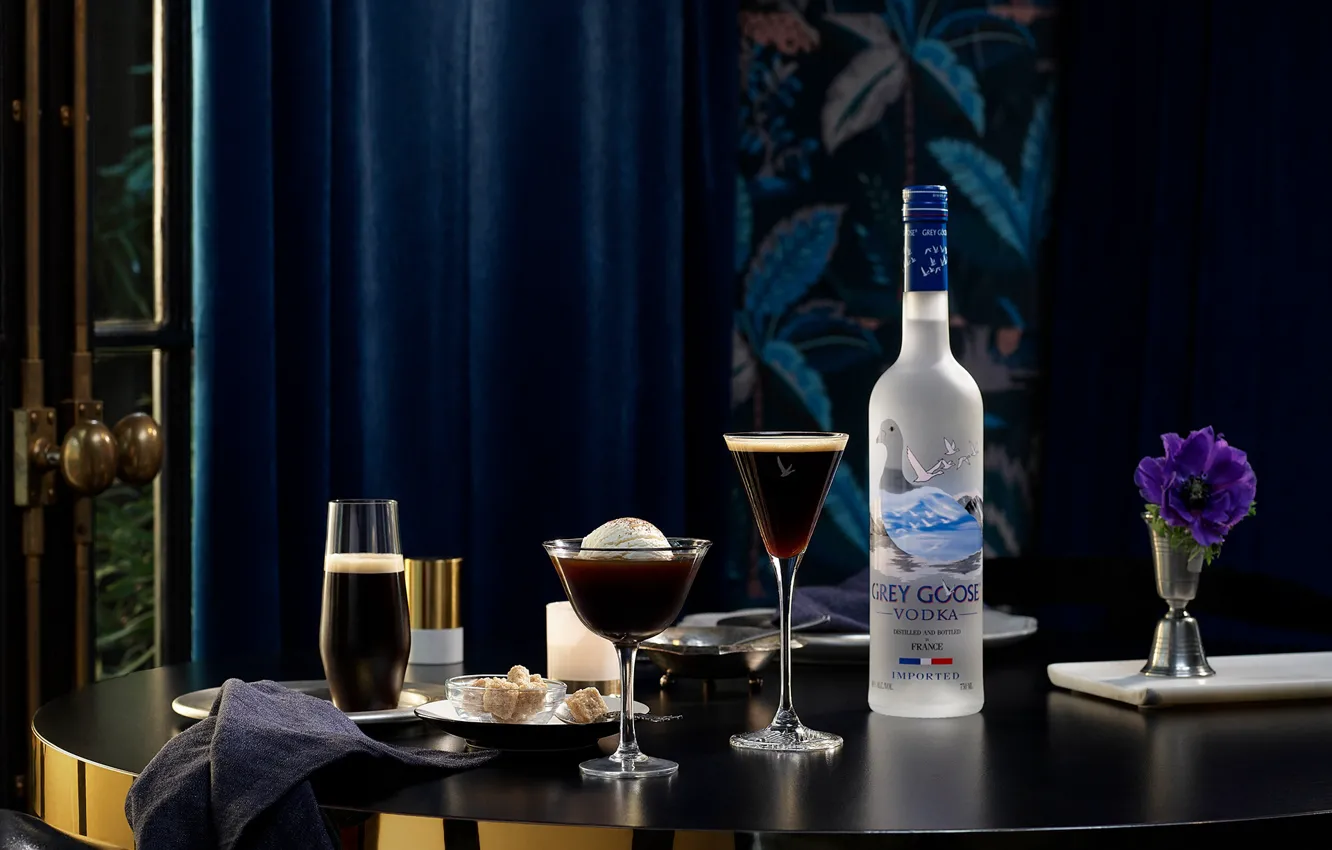 Wallpaper table, dishes, drink, appetizer, Grey Goose - Live ...