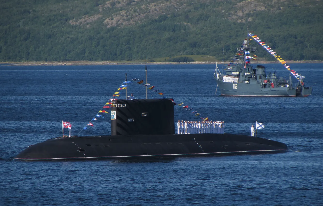 Wallpaper submarine, the project 877, Navy day, diesel submarine for ...
