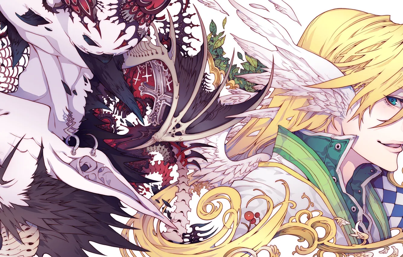 Wallpaper being, anime, fantasy, art, bones, skeleton, guy, the ...