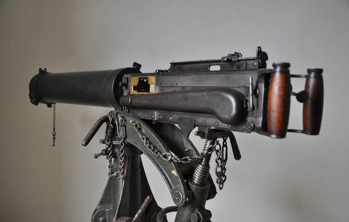 Wallpaper weapons, background, side view, machine gun, easel, Vickers ...