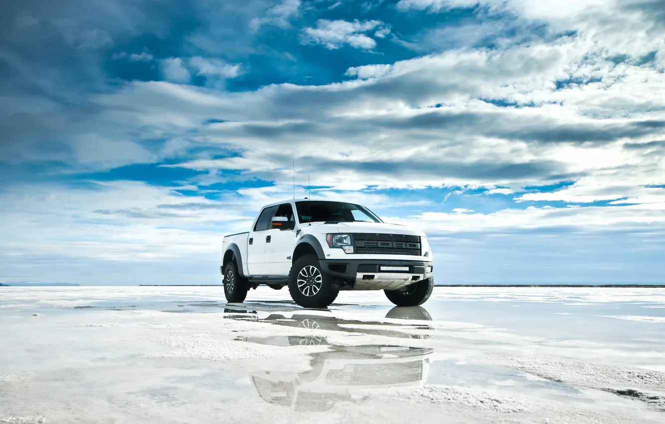 Wallpaper machine, the sky, background, Ford Raptor SVT for mobile and ...