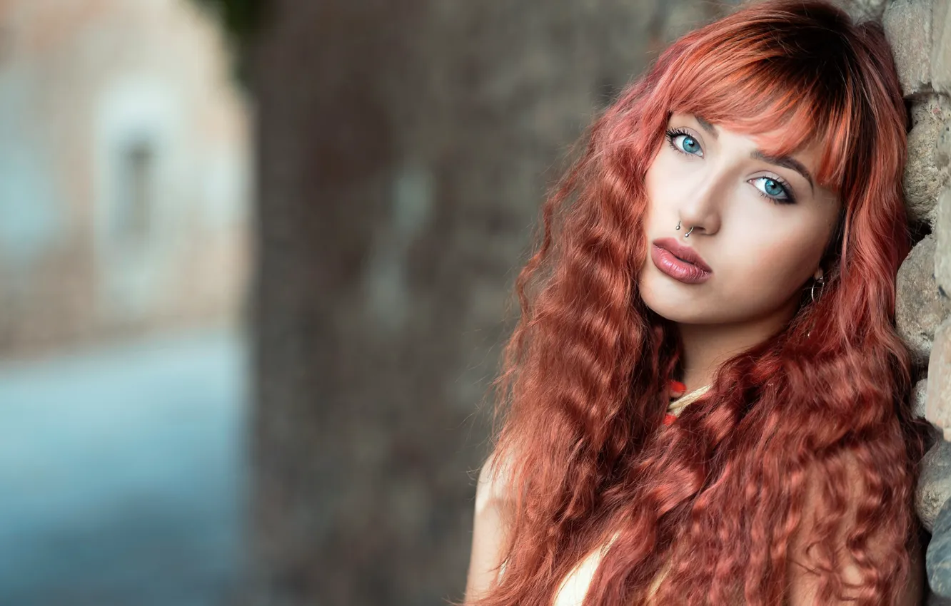 Wallpaper look, face, model, brown hair, Francesca for mobile and ...