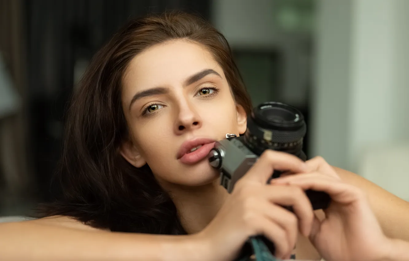 Wallpaper eyes, look, girl, model, portrait, the camera, Pavel Ermakov for mobile and desktop ...