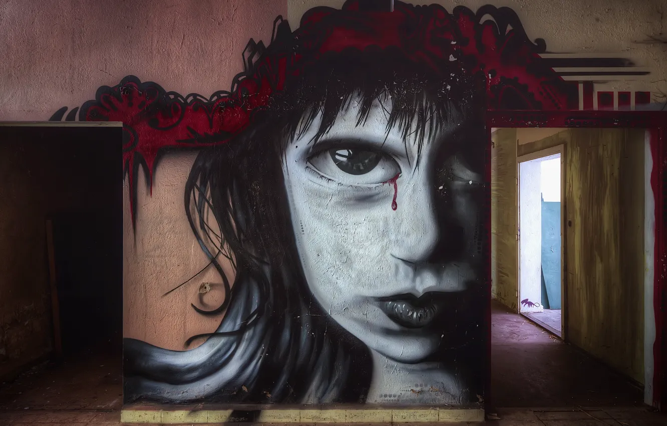 Wallpaper wall, figure, door images for desktop, section интерьер ...