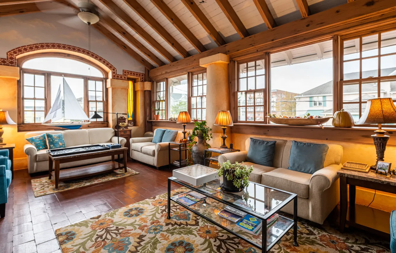 Wallpaper design, style, interior, FL, the hotel, Area, Howey-in-the ...