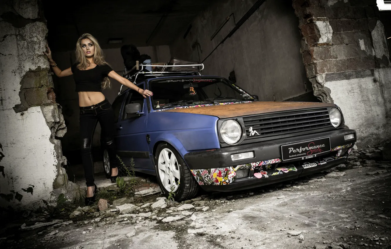Wallpaper girl, girl, sexy, car, model, Veronika Klimovits, Veronica ...