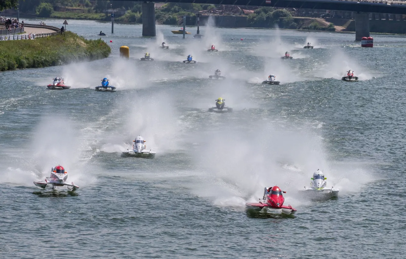 Wallpaper speed, boats, race for mobile and desktop, section спорт ...