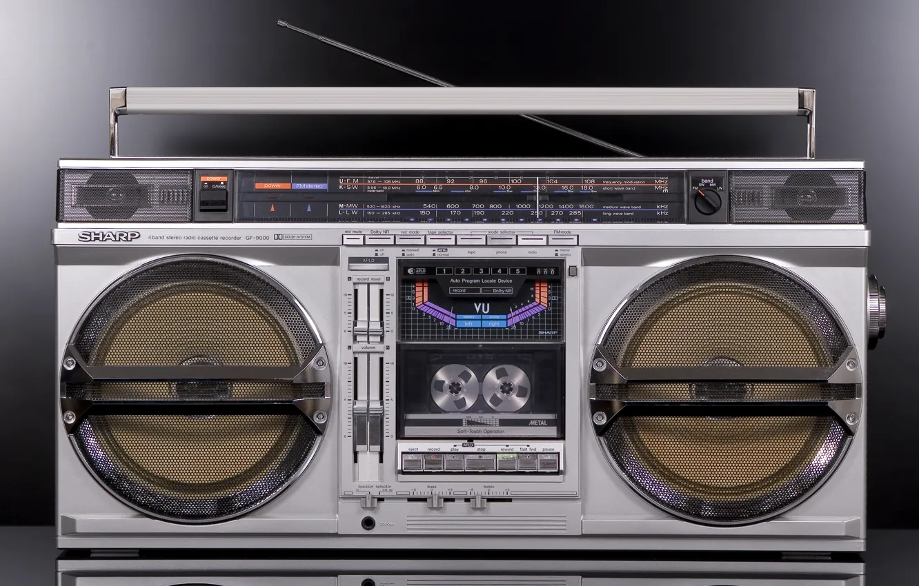 Wallpaper retro, classic, tape, Sharp, GF-9000 for mobile and desktop ...