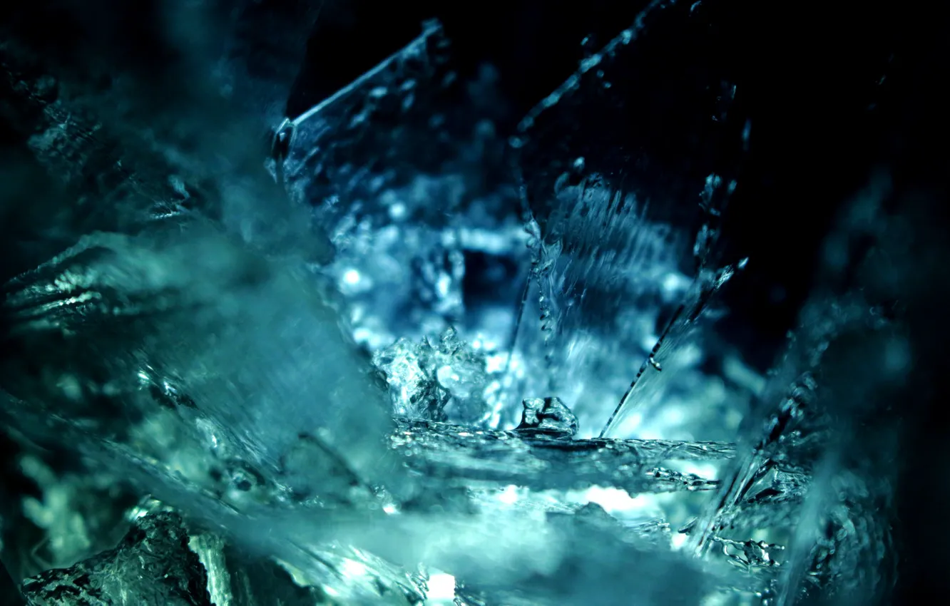 Wallpaper cold, ice, water, under water, blue color for mobile and ...