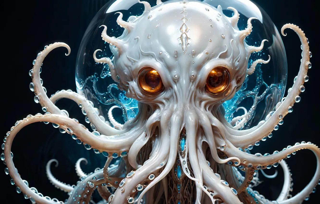 Wallpaper animal, fantasy, octopus for mobile and desktop, section ии ...