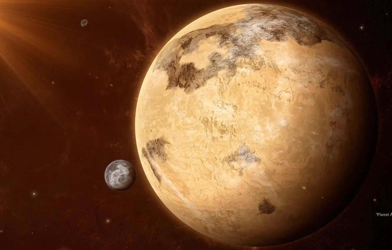 Wallpaper space, planet, art, satellites, Arrakis, Dune for mobile and ...