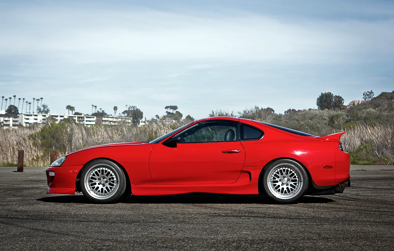 Wallpaper red, supra, toyota, Toyota, supra, JDM, rearside for mobile ...