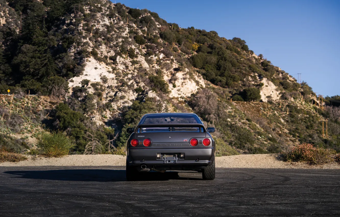Wallpaper Nissan, GT-R, rear view, R32, Skyline, skyline, Nissan ...