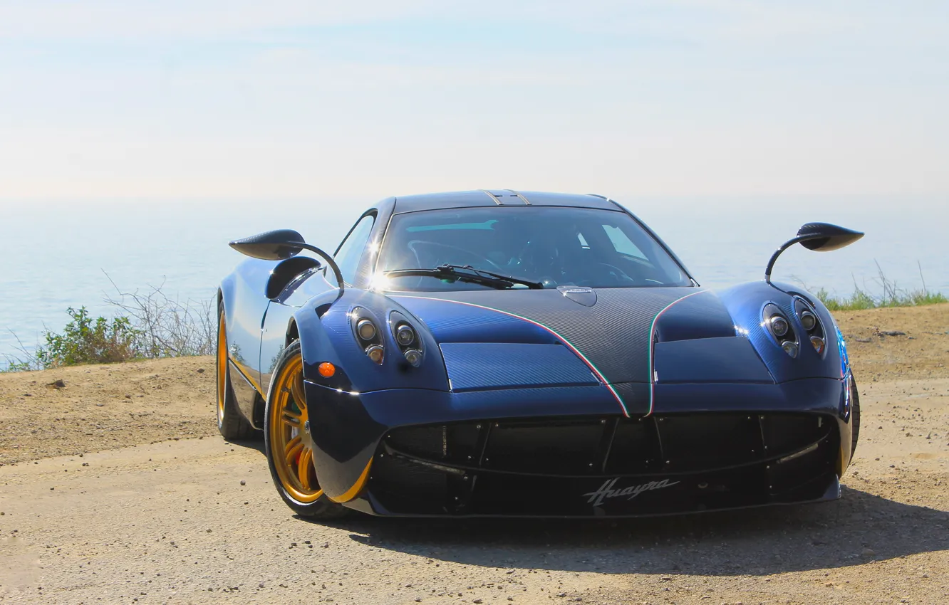 Wallpaper wheels, Pagani, gold, blue, carbon, To huayr, 730S for mobile ...