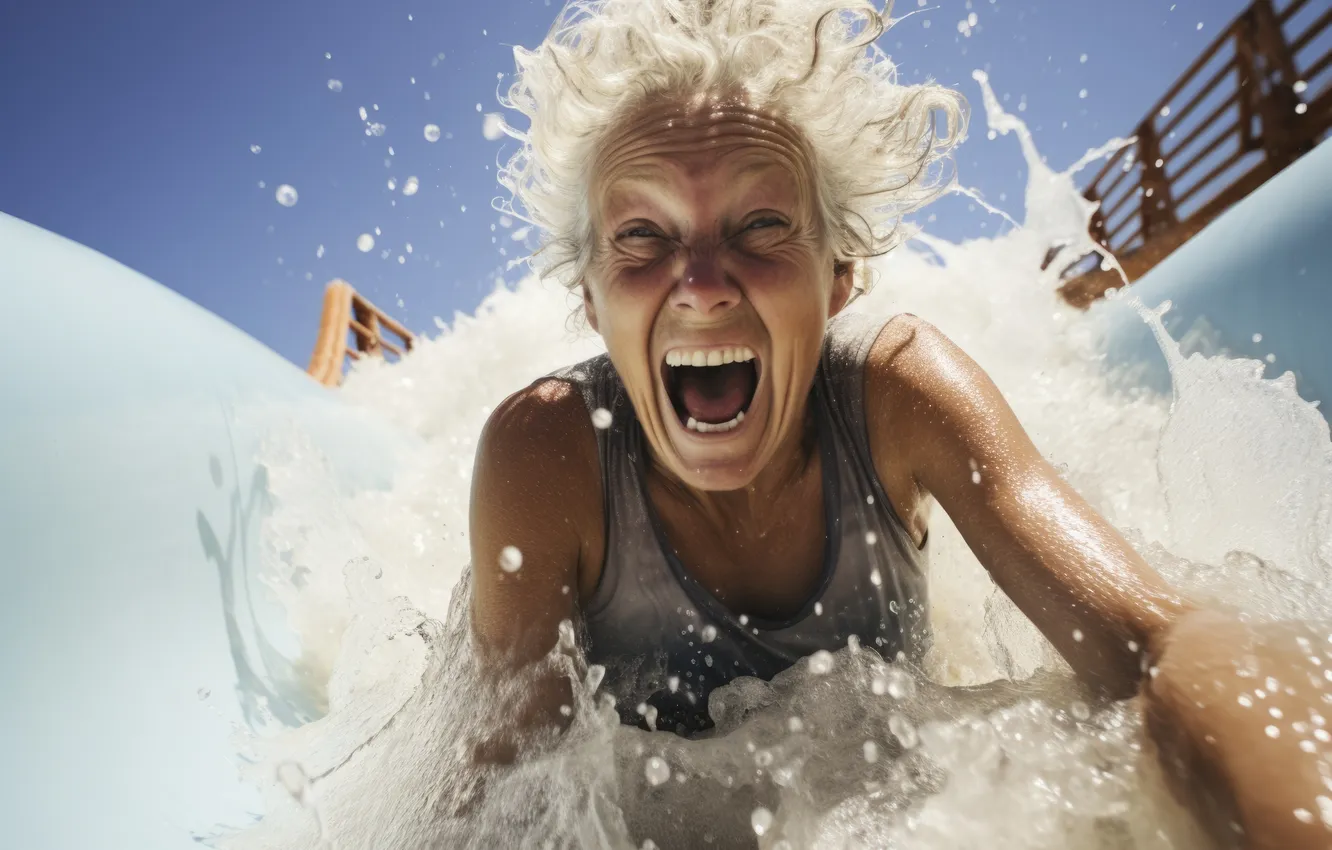 Wallpaper Hair, Grandma, Creek, Digital art, Scary, AI art, The Art of ...