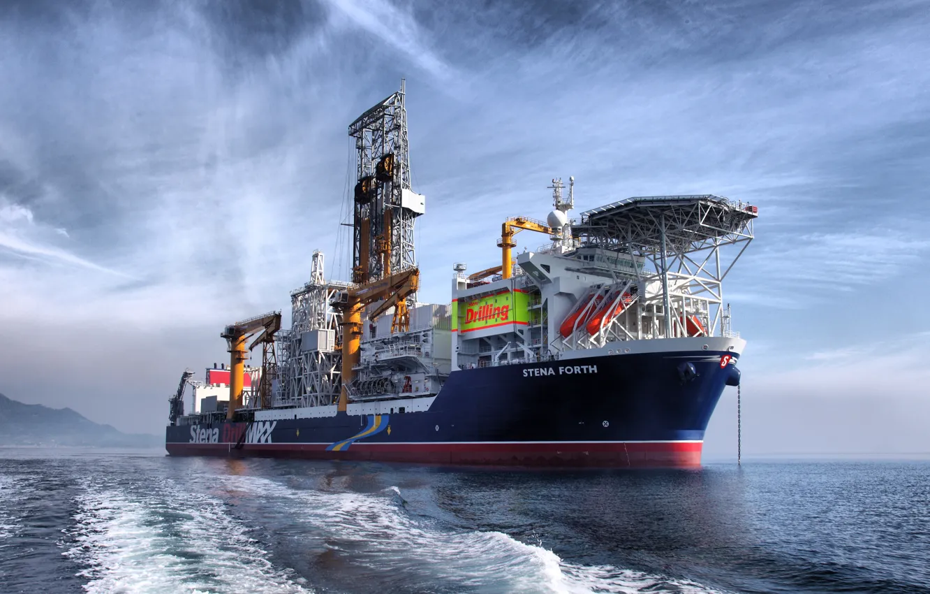 Wallpaper The ocean, Sea, The ship, Vessel, Offshore, Stena Forth, Drill Ship, M/V Stena Forth ...