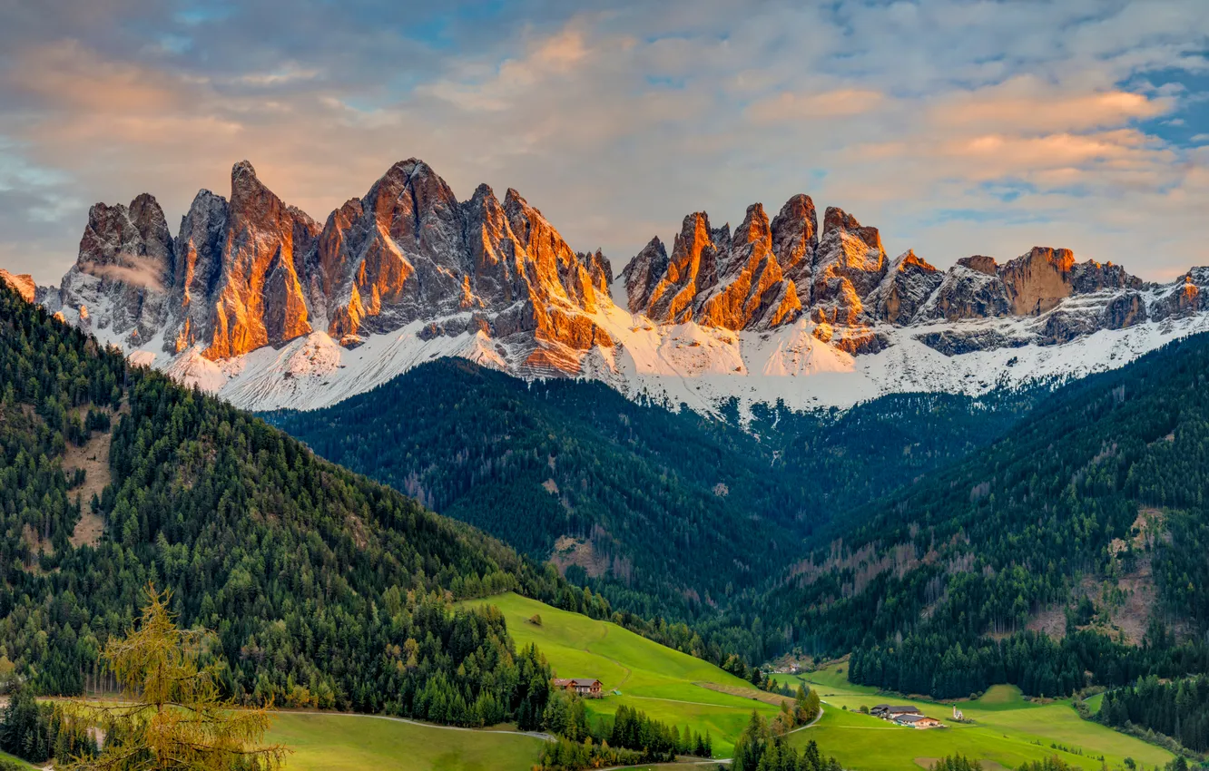 Wallpaper landscape, mountains, rocks, Alps, Italy, Saint Magdalena for ...