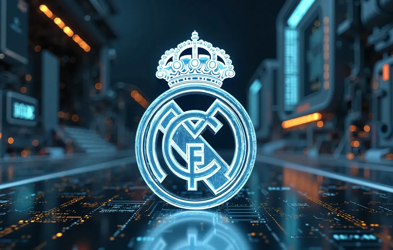 Wallpaper logo, Real Madrid, badge, Real Madrid CF, crest, RealMadrid ...