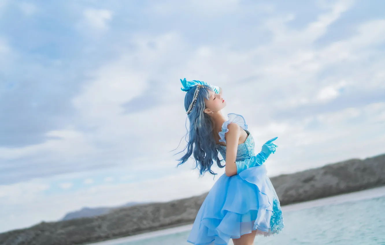 Wallpaper Beautiful, Asian, Model, Water, Cloudy, Woman, Pretty ...