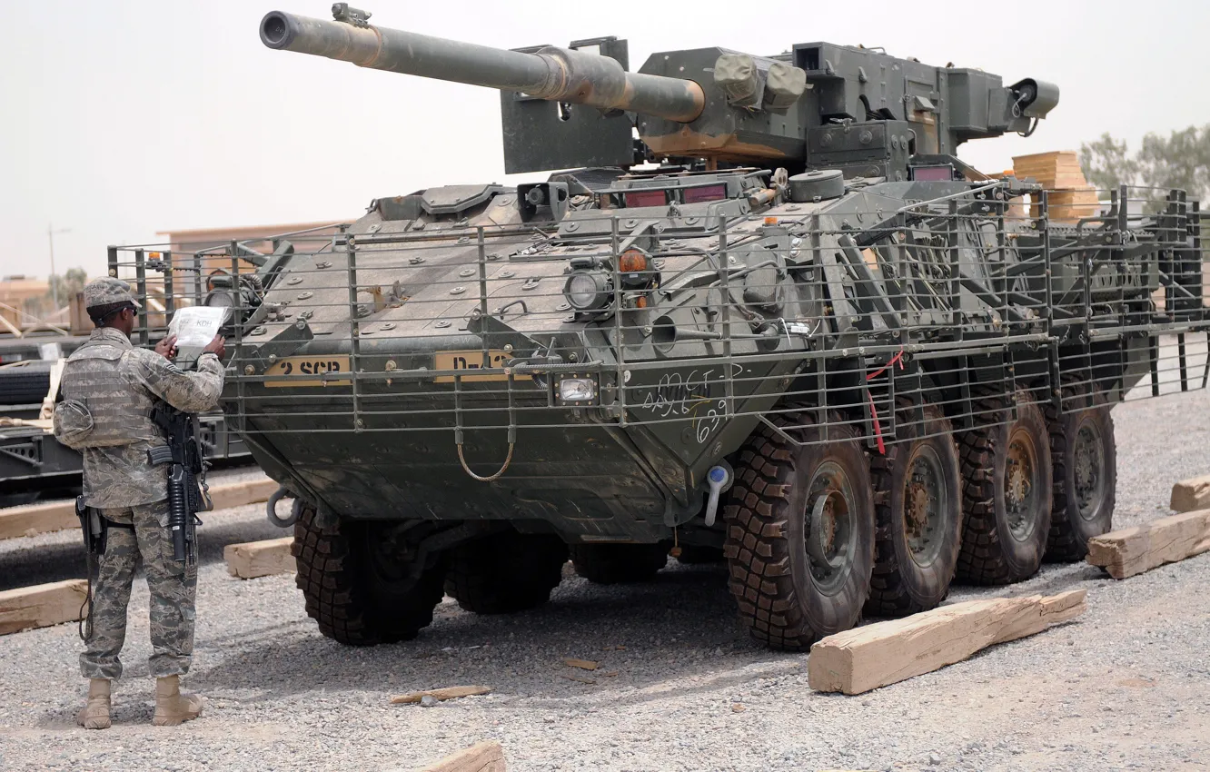 Wallpaper US Army, armored, armored vehicle, armed forces, M1128 ...