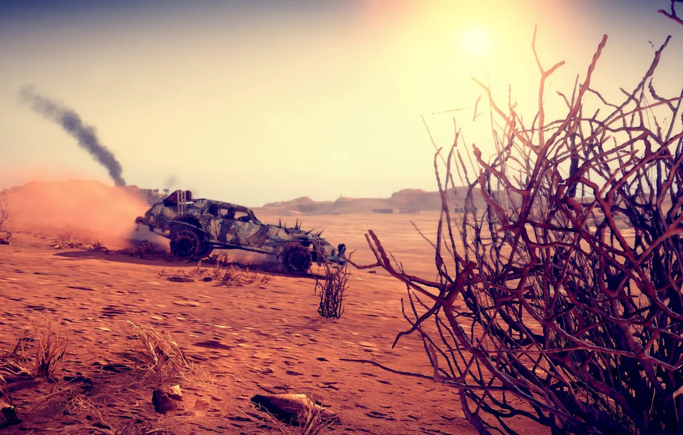 Wallpaper Desert, Machine, Postapokalipsis, Mad Max images for desktop, section игры - download