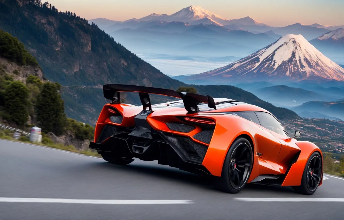 Wallpaper road, machine, auto, landscape, mountains, track, car for ...