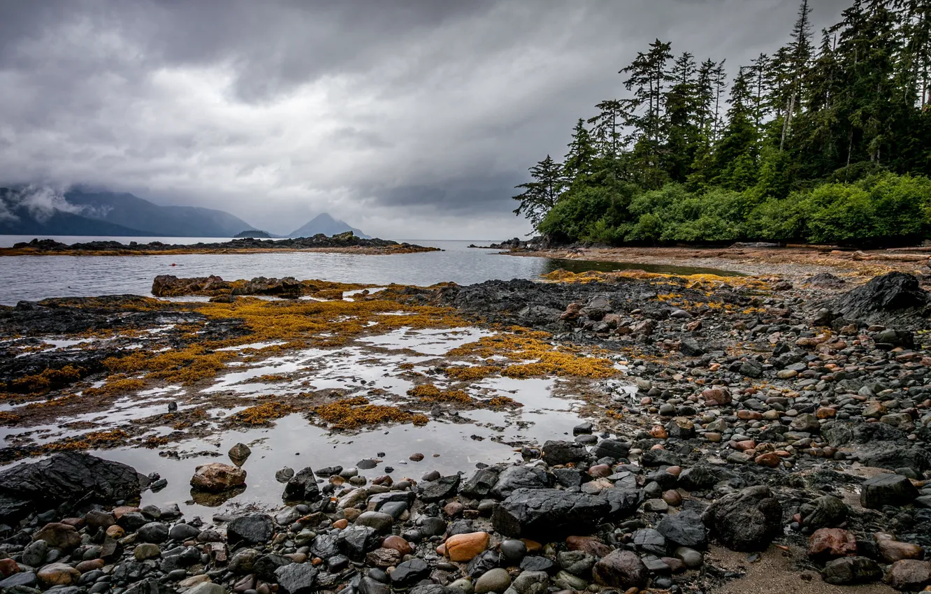 Wallpaper Canada, British Columbia, Kindakun Rocks, Graham Island for ...