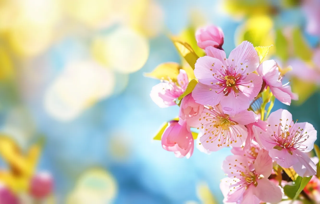 Wallpaper flowers, spring, flowering, pink, blossom, flowers, beautiful ...