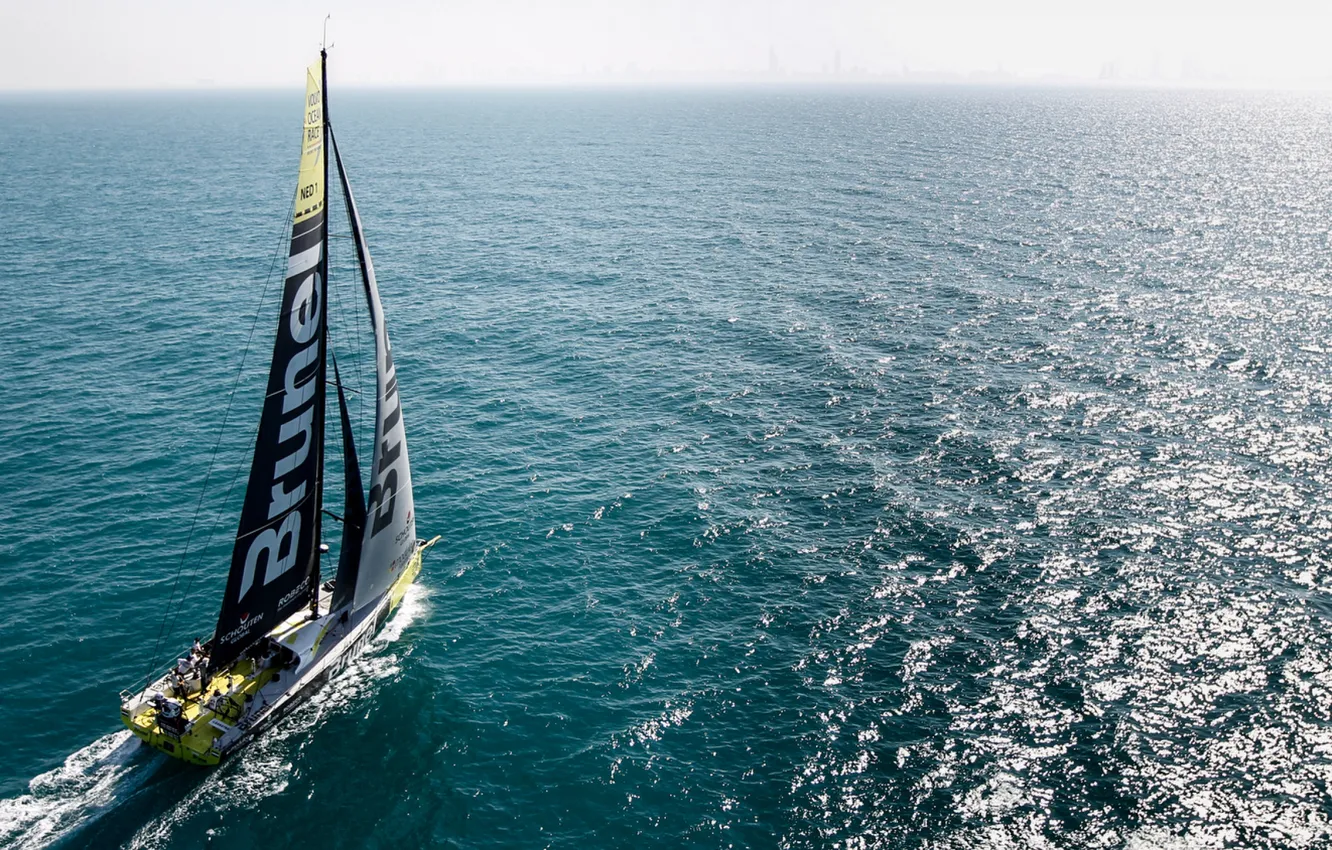 Wallpaper sea, movement, the wind, team, race, sails, the crew, regatta for mobile and desktop ...