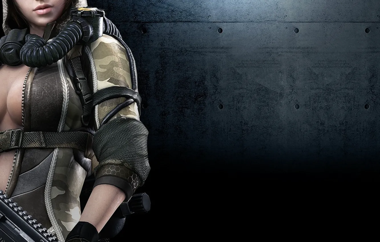 Wallpaper Windows, Microsoft, girl, gun, game, soldier, long hair ...
