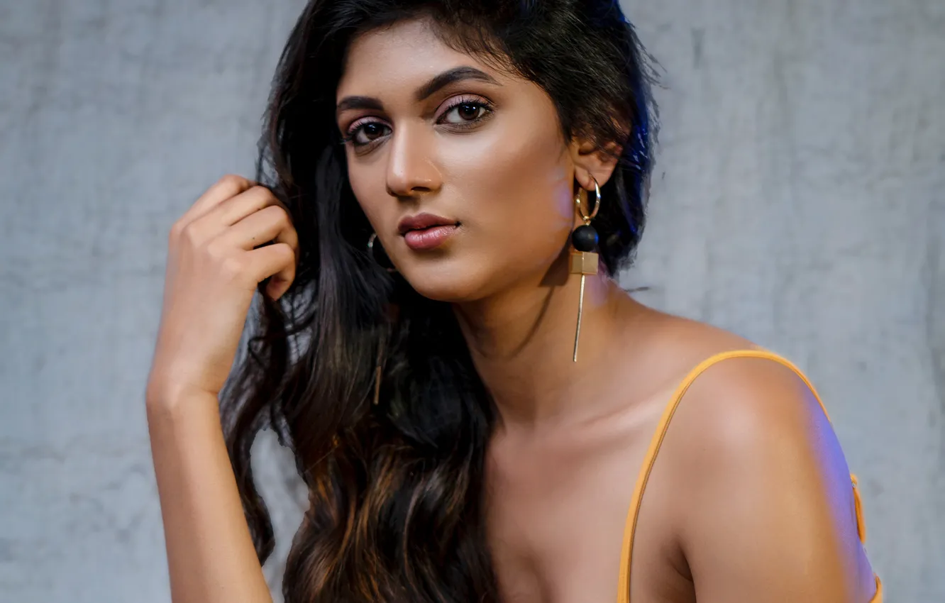 Wallpaper girl, hot, sexy, eyes, smile, beautiful, figure, model for ...