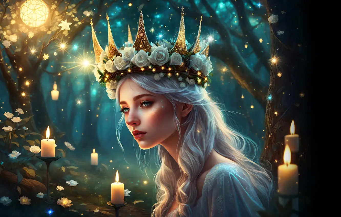 Wallpaper girl, nature, crown, Princess, Queen for mobile and desktop ...