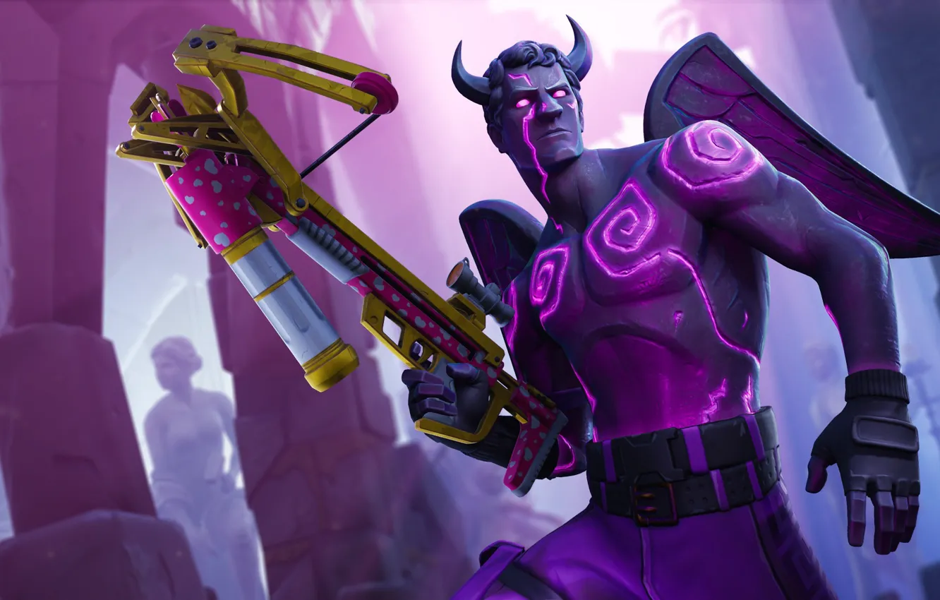 Wallpaper weapons, the demon, Fortnite images for desktop, section игры ...
