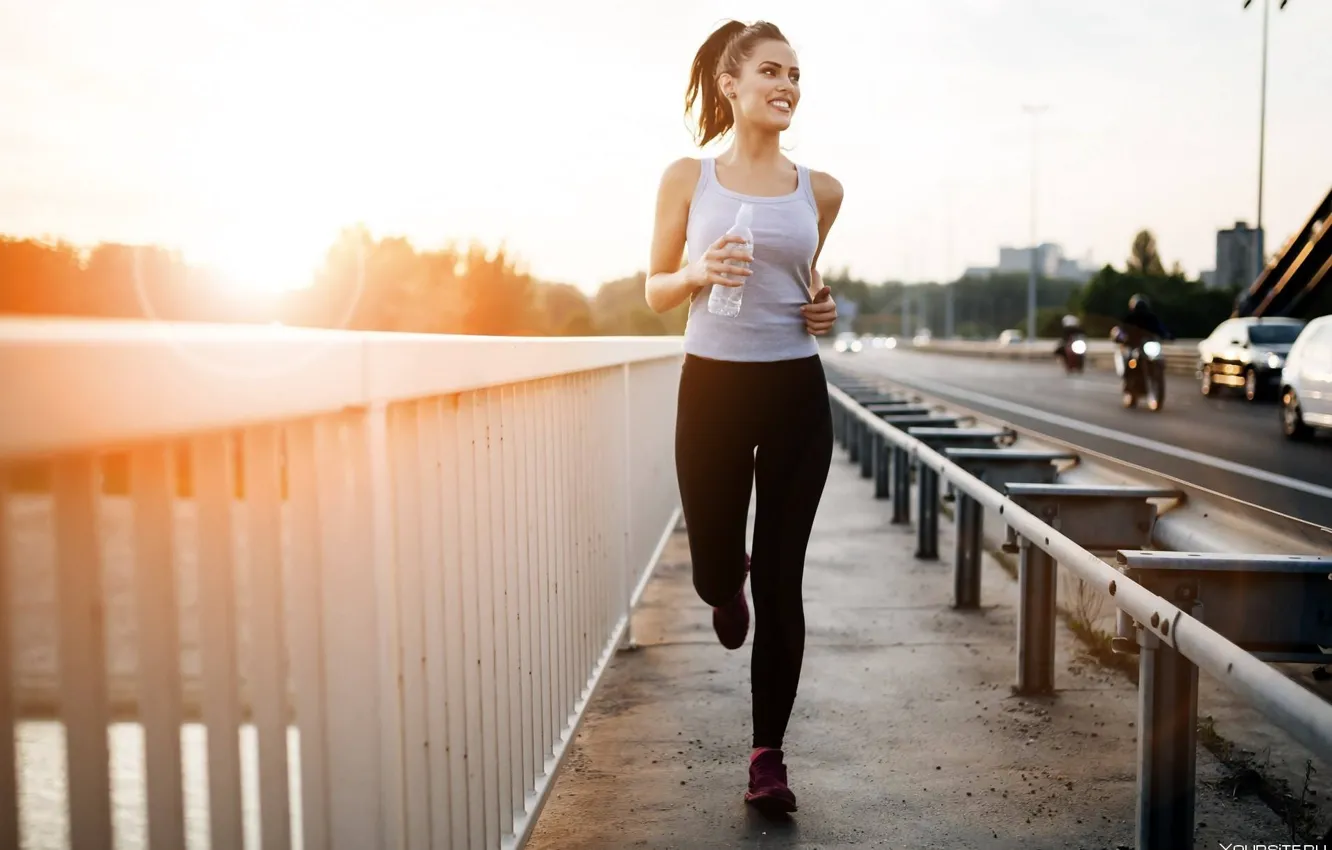 Wallpaper girl, sports, fitness, running for mobile and desktop ...