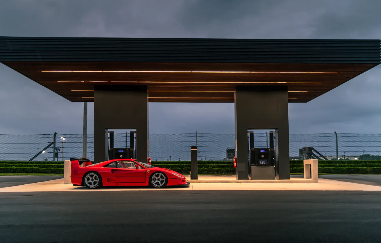 Wallpaper Ferrari, F40, supercar, side view, Ferrari F40 LM by ...