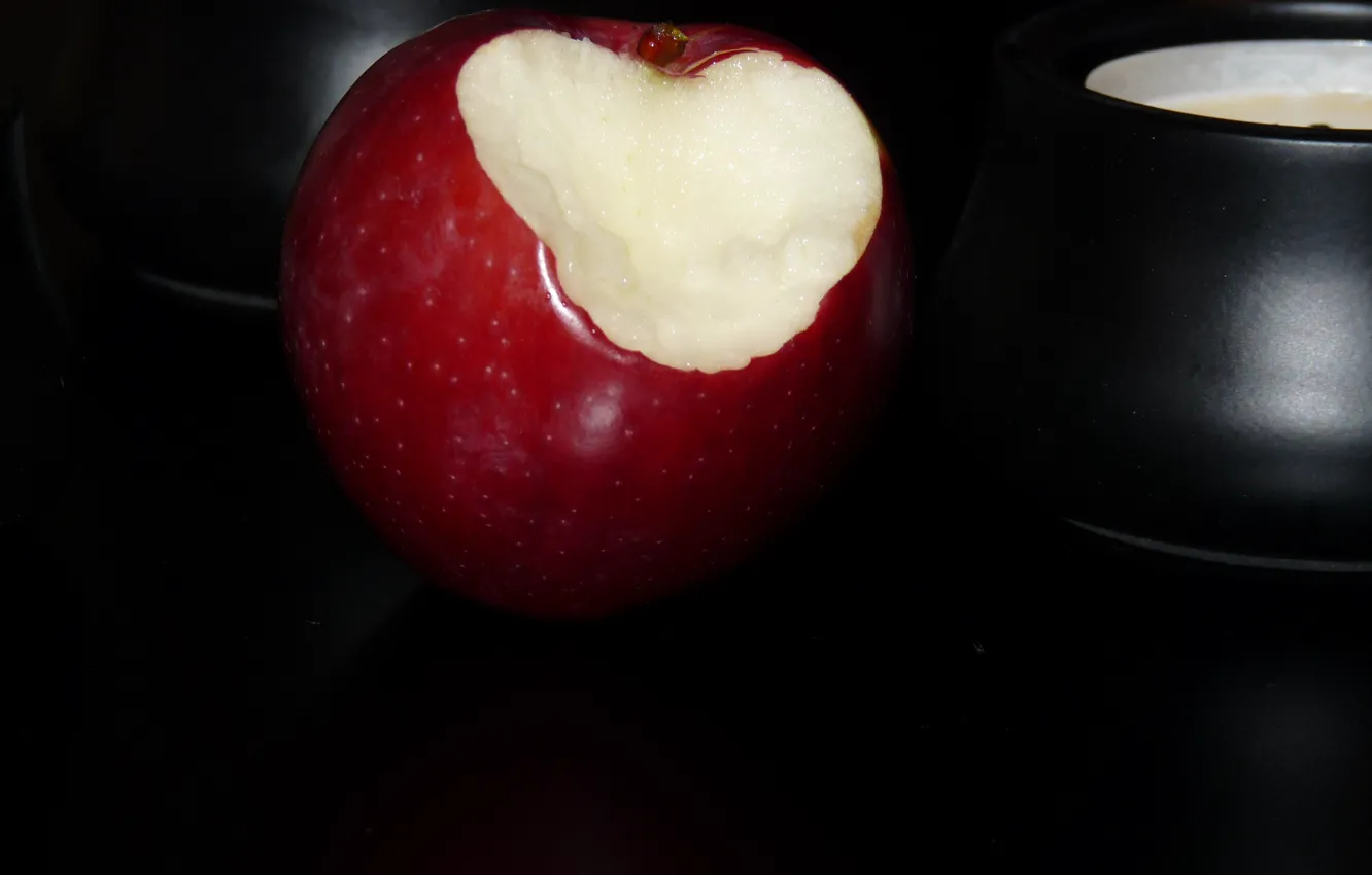 Wallpaper heart, Apple, bitten for mobile and desktop, section еда ...
