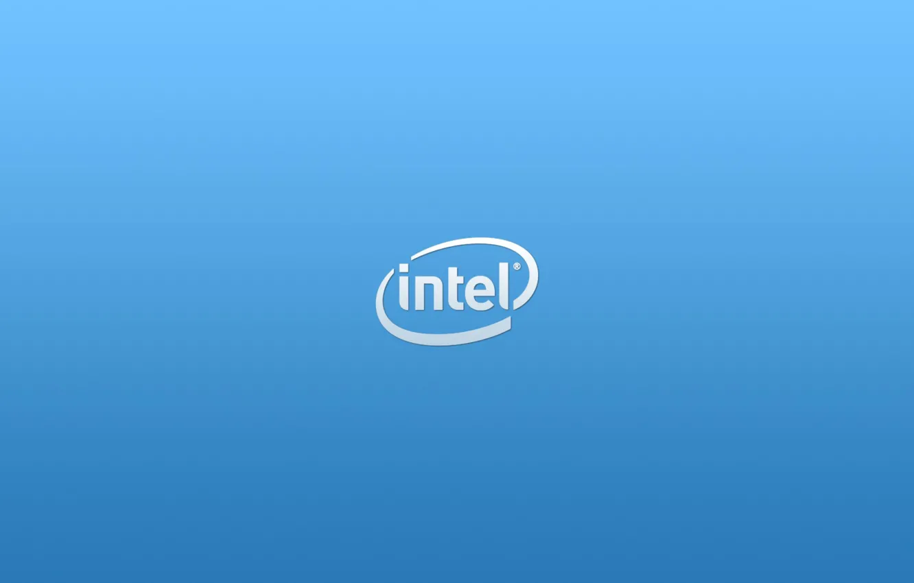 Wallpaper logo, logo, Intel, blue, Intel for mobile and desktop ...