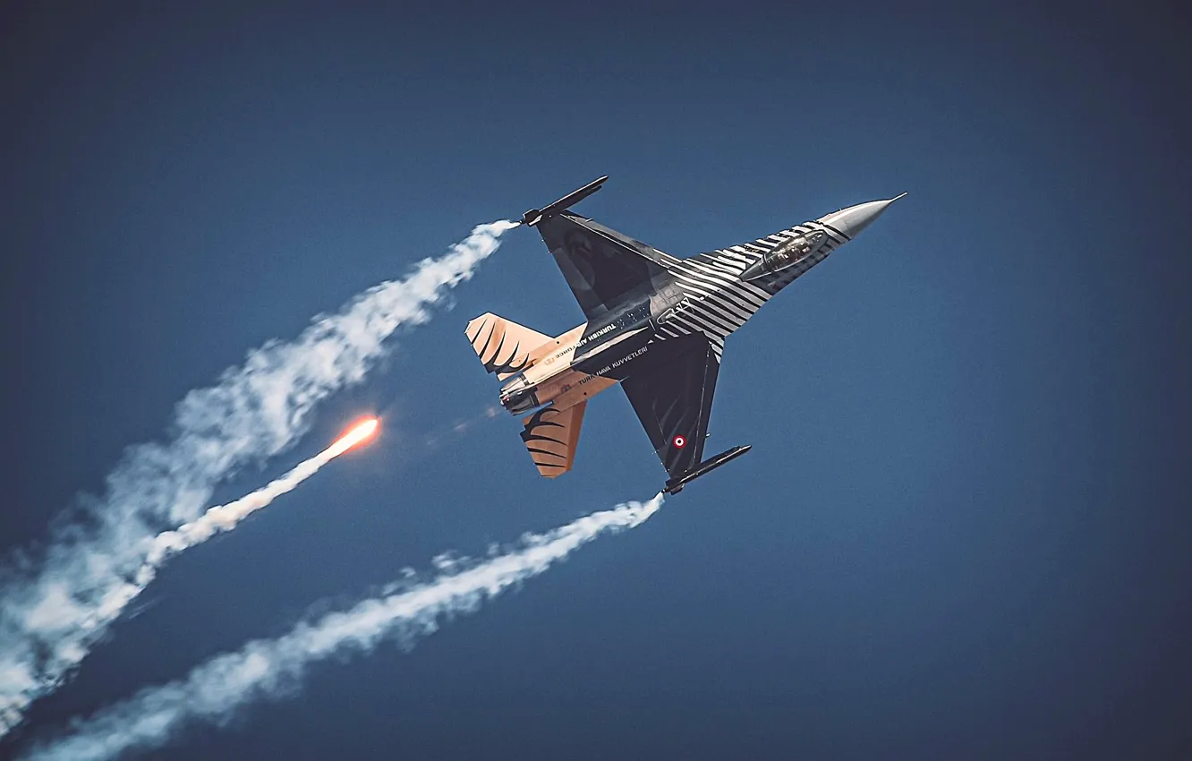 Wallpaper F-16, Solo Turk, Turkish Air Force for mobile and desktop ...