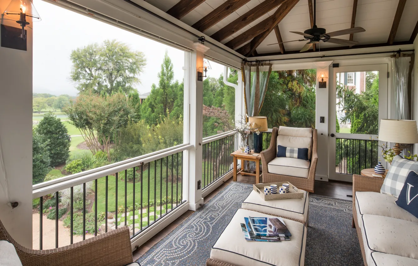 Wallpaper furniture, interior, veranda, living room, RATAN for mobile ...