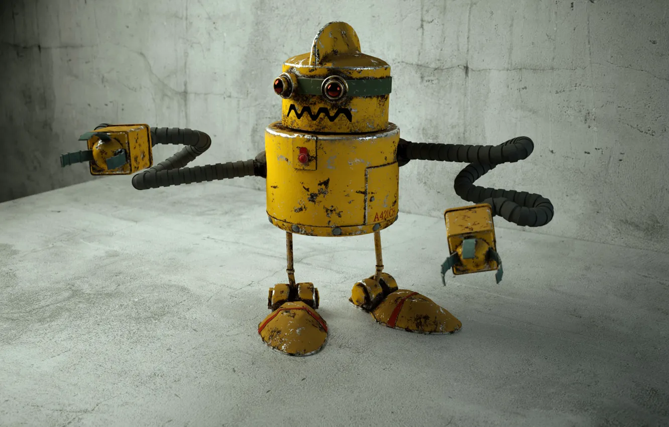 Wallpaper robot, robot, render, render, cinema4d, c4d, modeling ...
