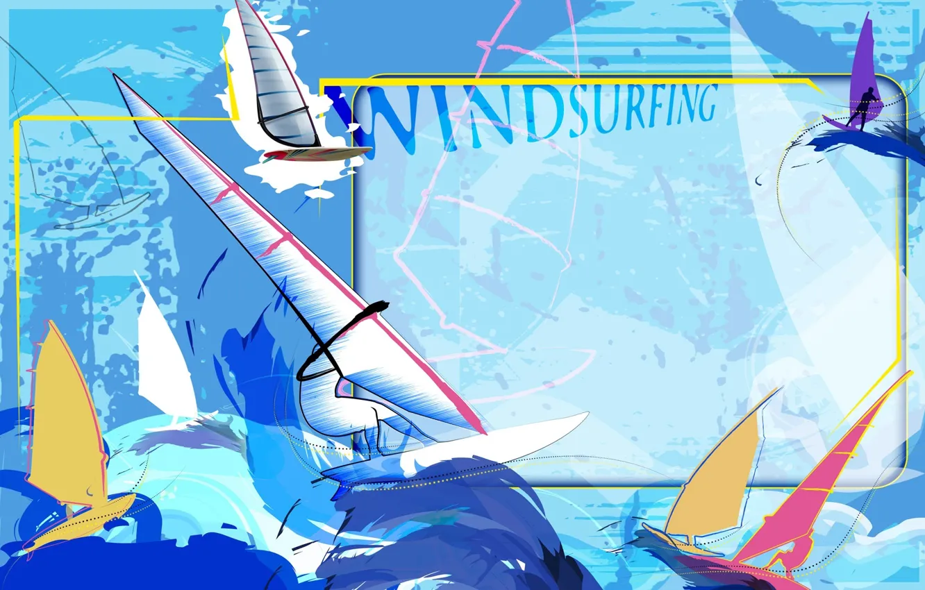 Wallpaper sea, abstraction, the wind, stay, collage, Wallpaper, wave ...