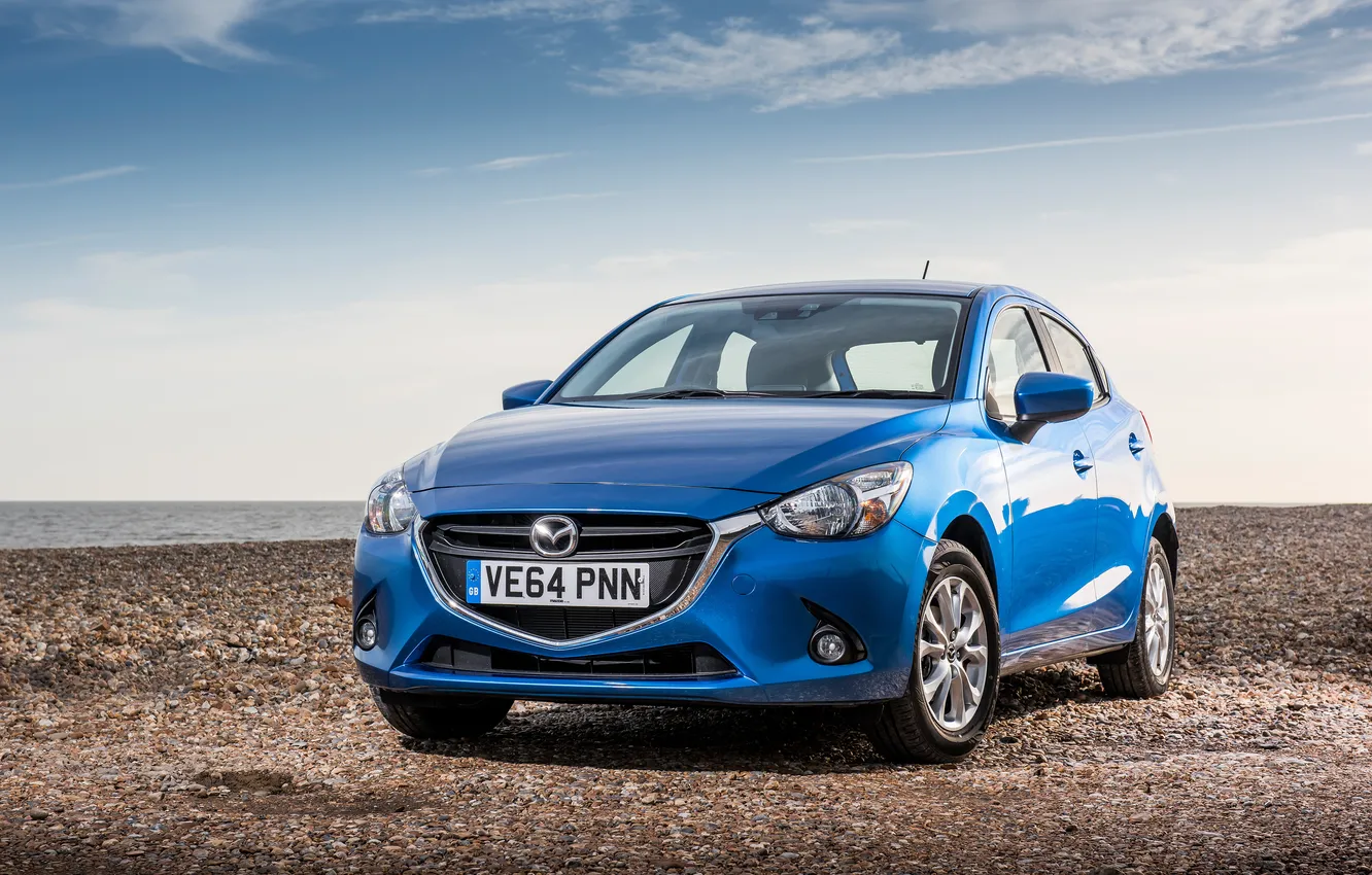Wallpaper Mazda, UK-spec, 2015, Mazda 2 for mobile and desktop, section машины, resolution ...
