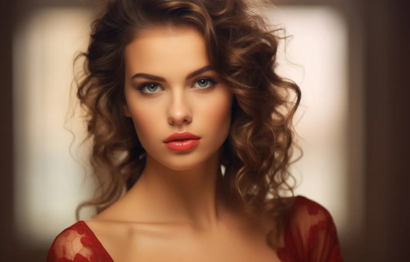 Wallpaper look, girl, face, pose, portrait, makeup, hairstyle, image ...