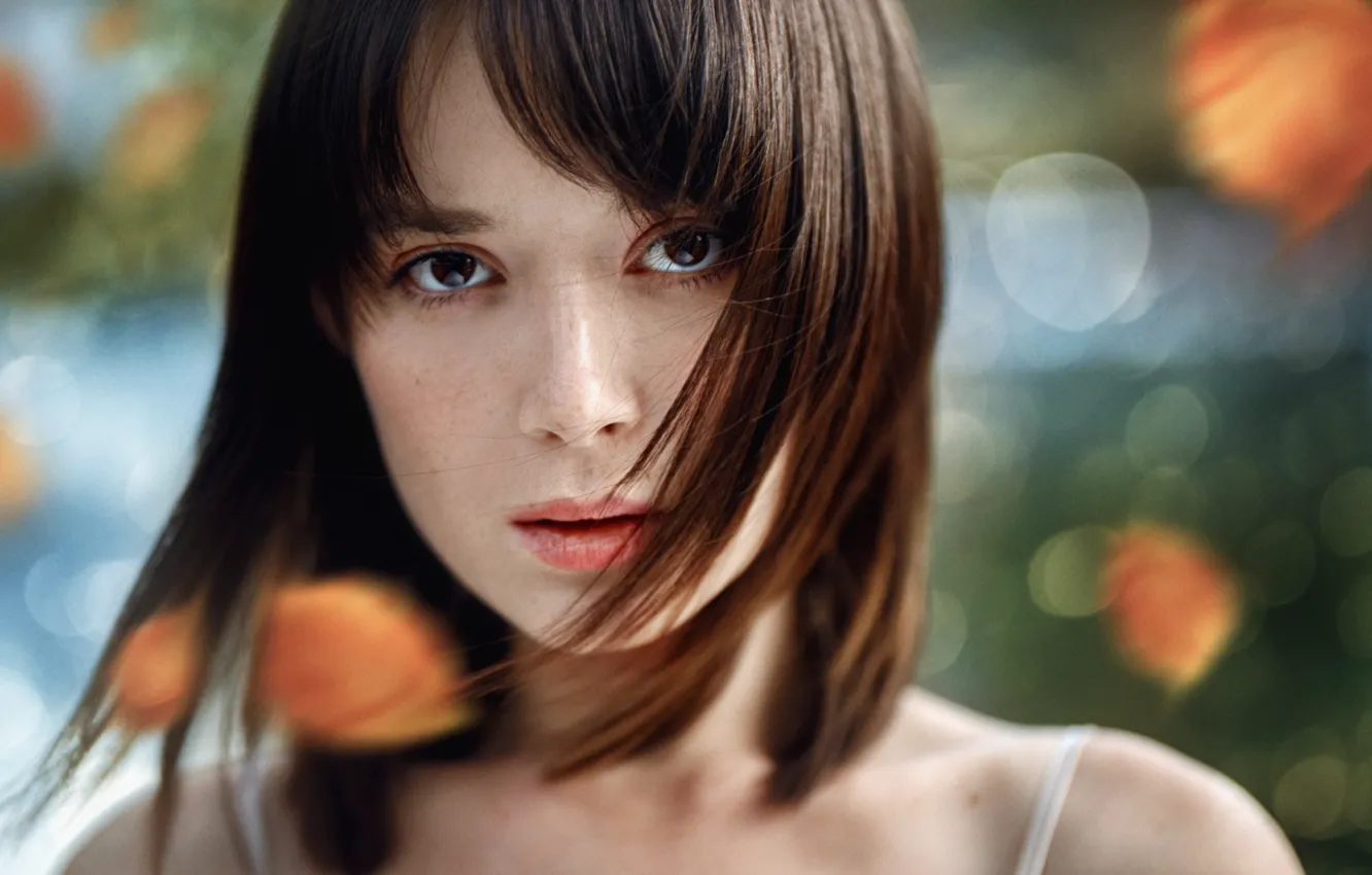 Wallpaper Look Girl Close Up Brunette George Chernyadev Georgy