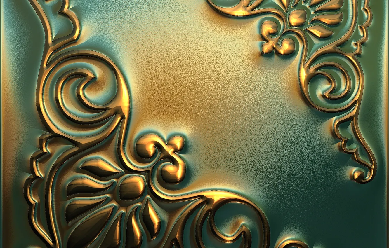 Wallpaper metal, pattern, texture, ornament, metallic, relief, foil ...