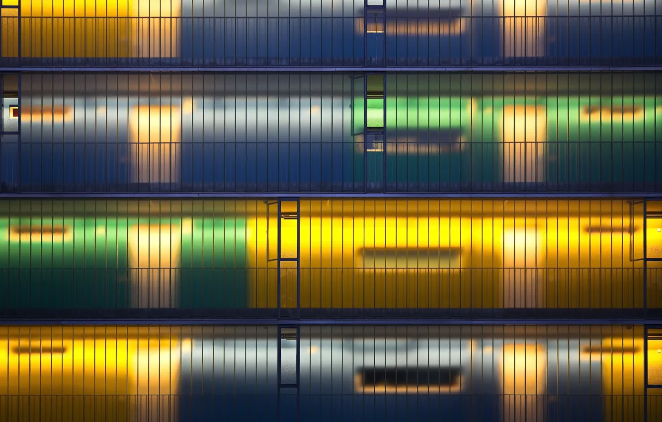 Wallpaper light, design, the city, building, window, level for mobile ...