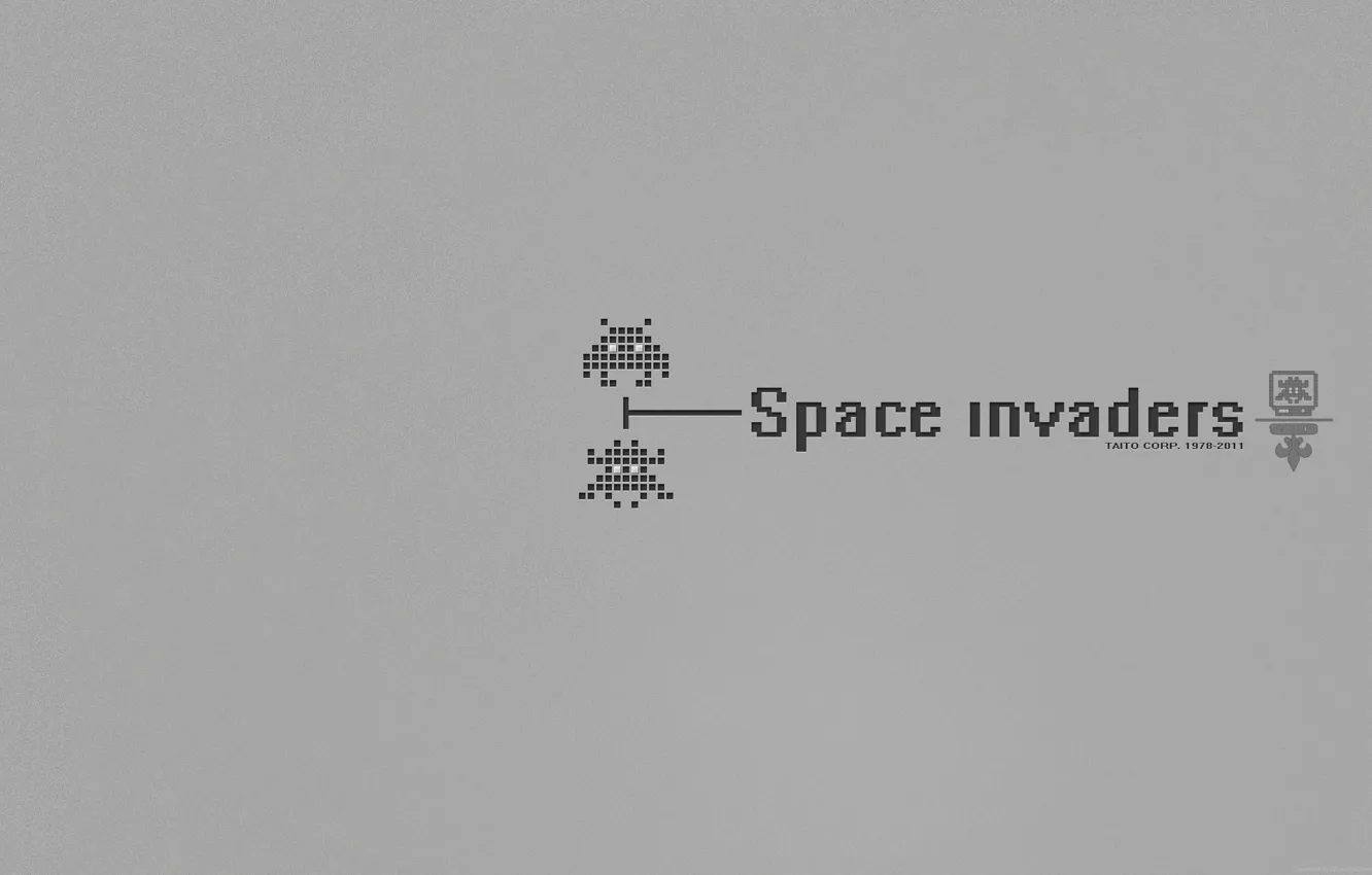 Wallpaper retro, game, minimalism, old, 8-bit, space invader, Space ...