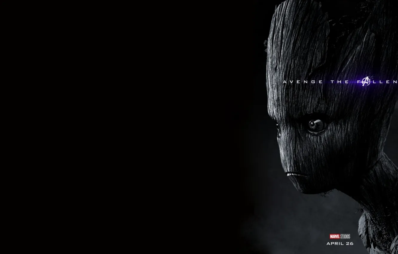 Wallpaper Groot, Log, Avengers: Endgame, Avengers Finale, Terpily ...