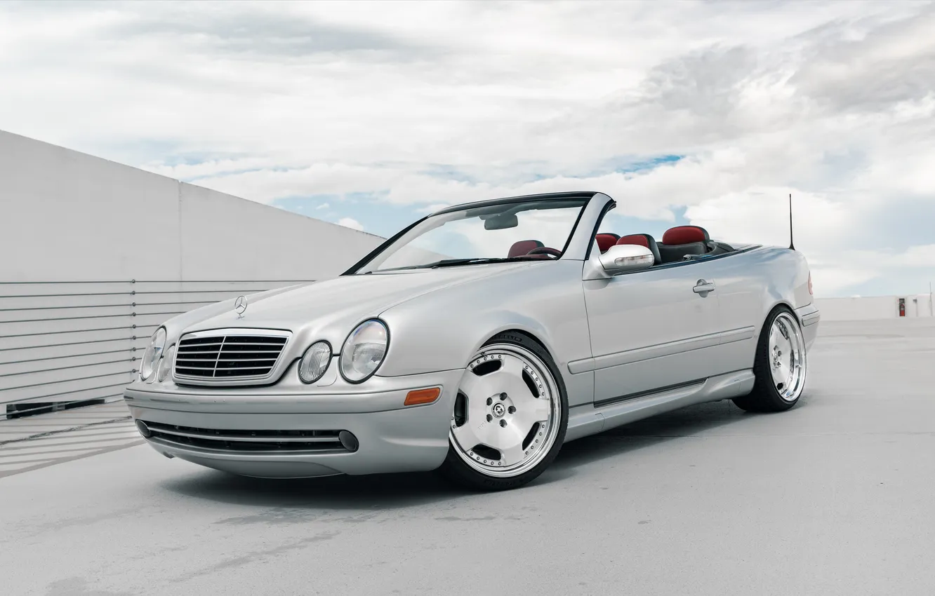 Wallpaper Mercedes-Benz, Mercedes, CLK, Cabrio, Silver for mobile and ...